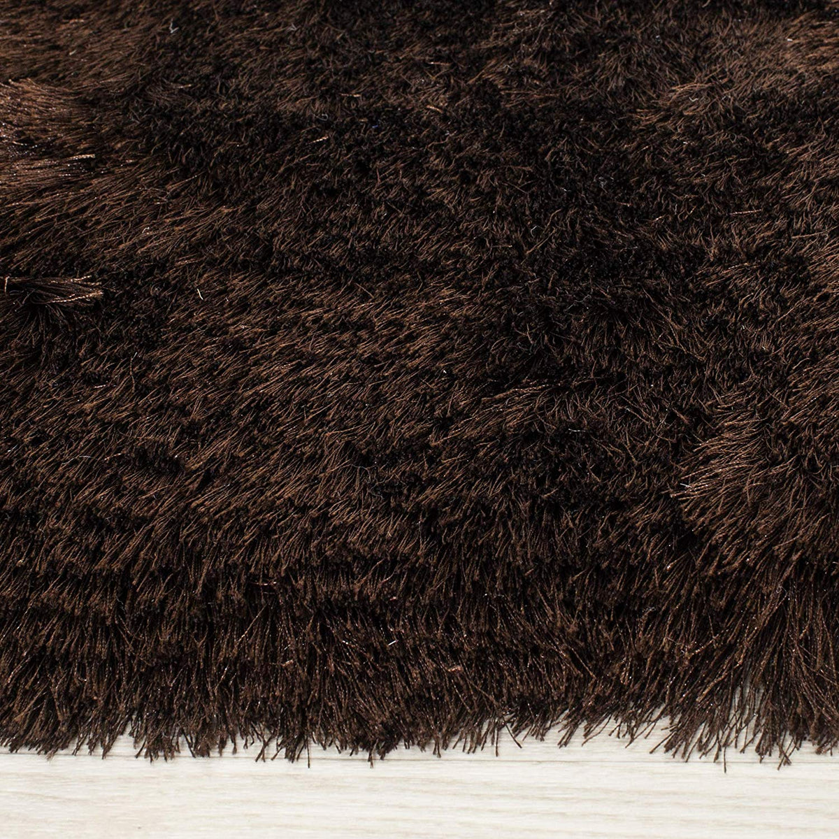 Premium Handmade Silken Chocolate Plush Shag Area Rug – Ashley Area Rugs