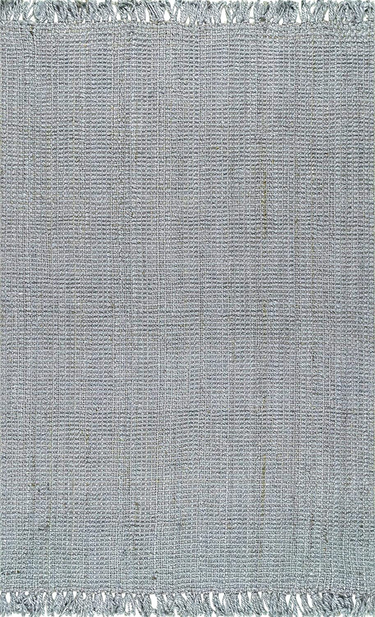 Chunky Loop Grey Jute Rug - Multiple sizes available – Ashley Area Rugs