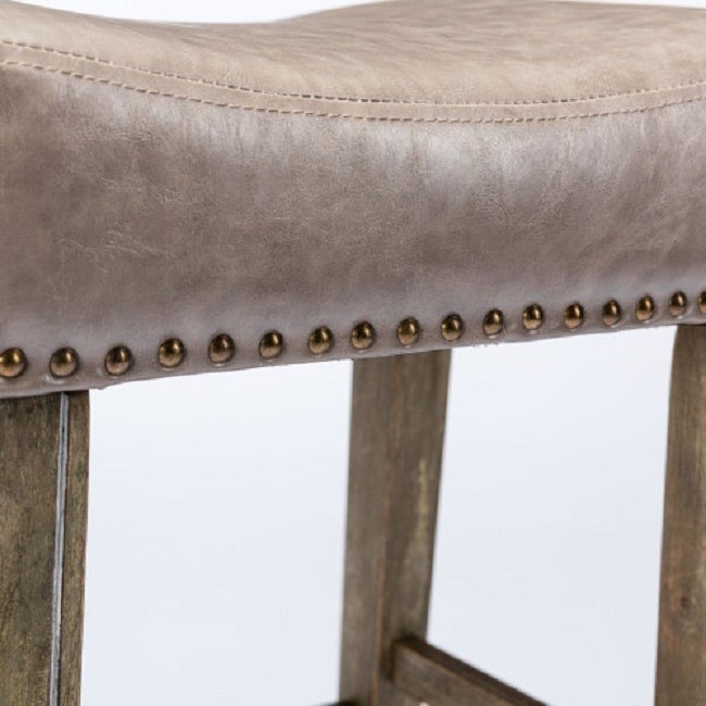 Counter Height 26" Bar Stools for Kitchen Counter Backless Faux Leathe ...