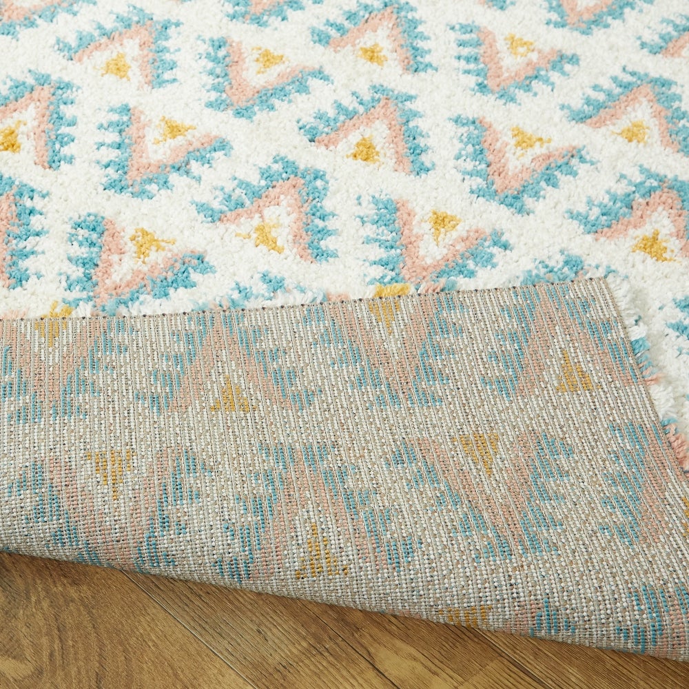 Geometric Moroccan Shag Berber Soft Area Rug – Ashley Area Rugs