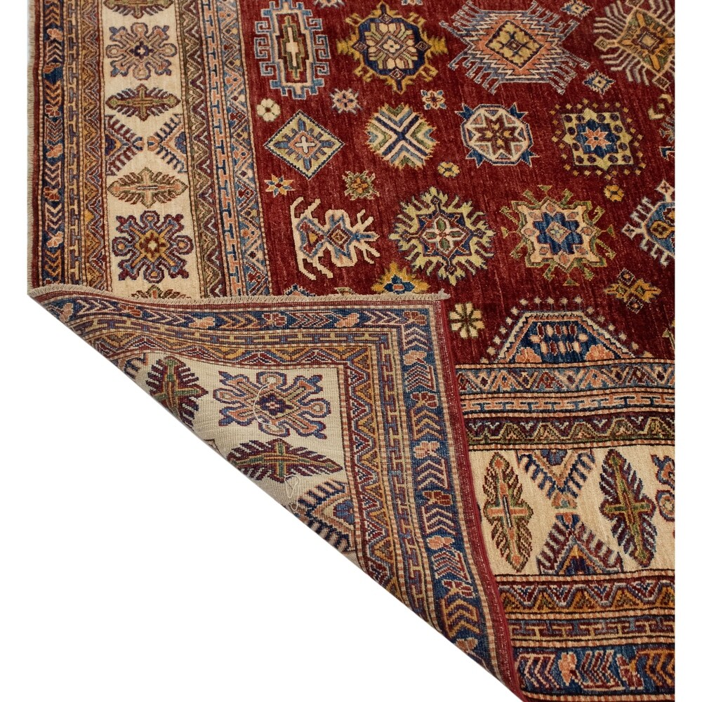 Super Kazak Souzan Red/Ivory Soft Area Rug – Ashley Area Rugs