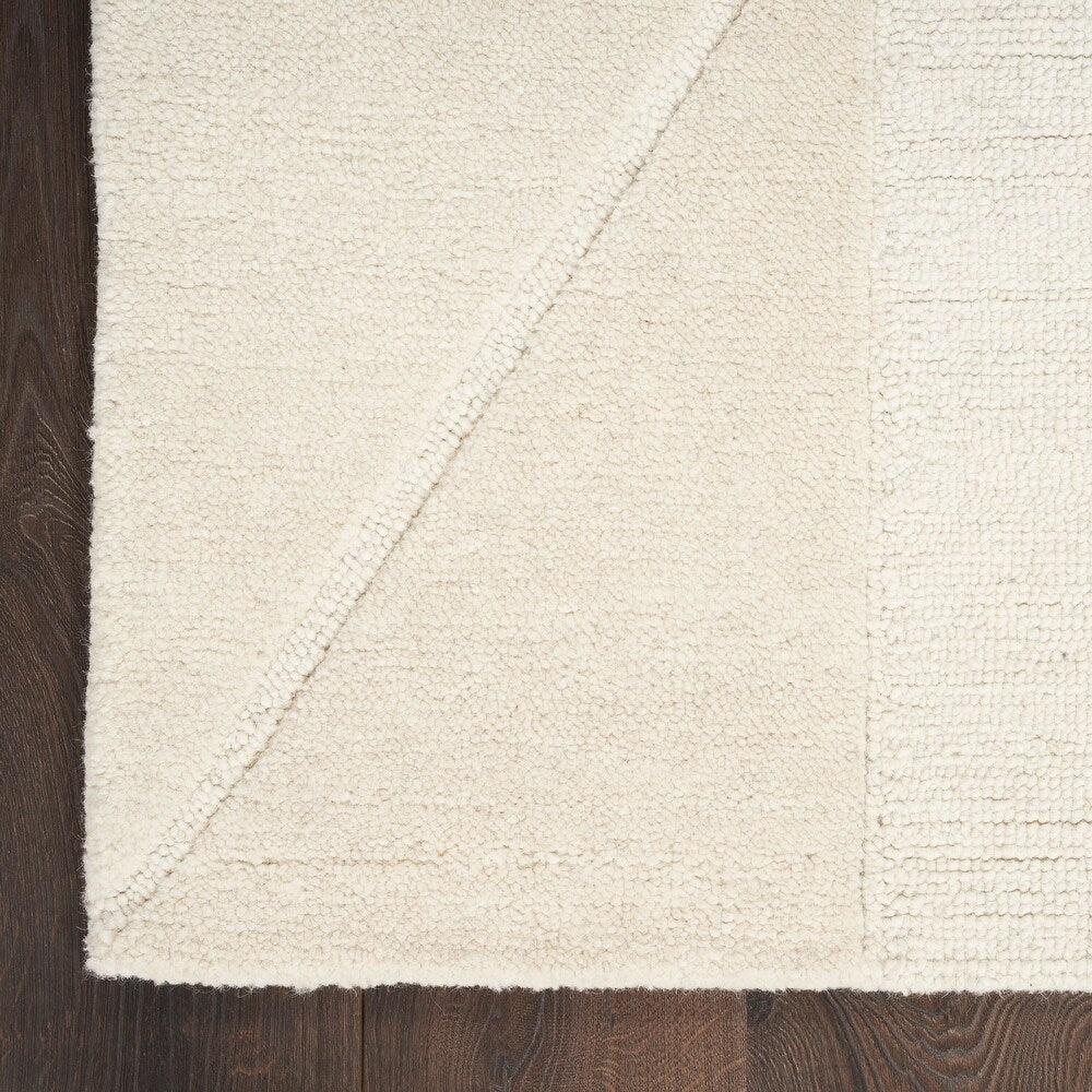 Modern Edge Chic Geometric Textured Ivory Solid Area Rug – Ashley Area Rugs